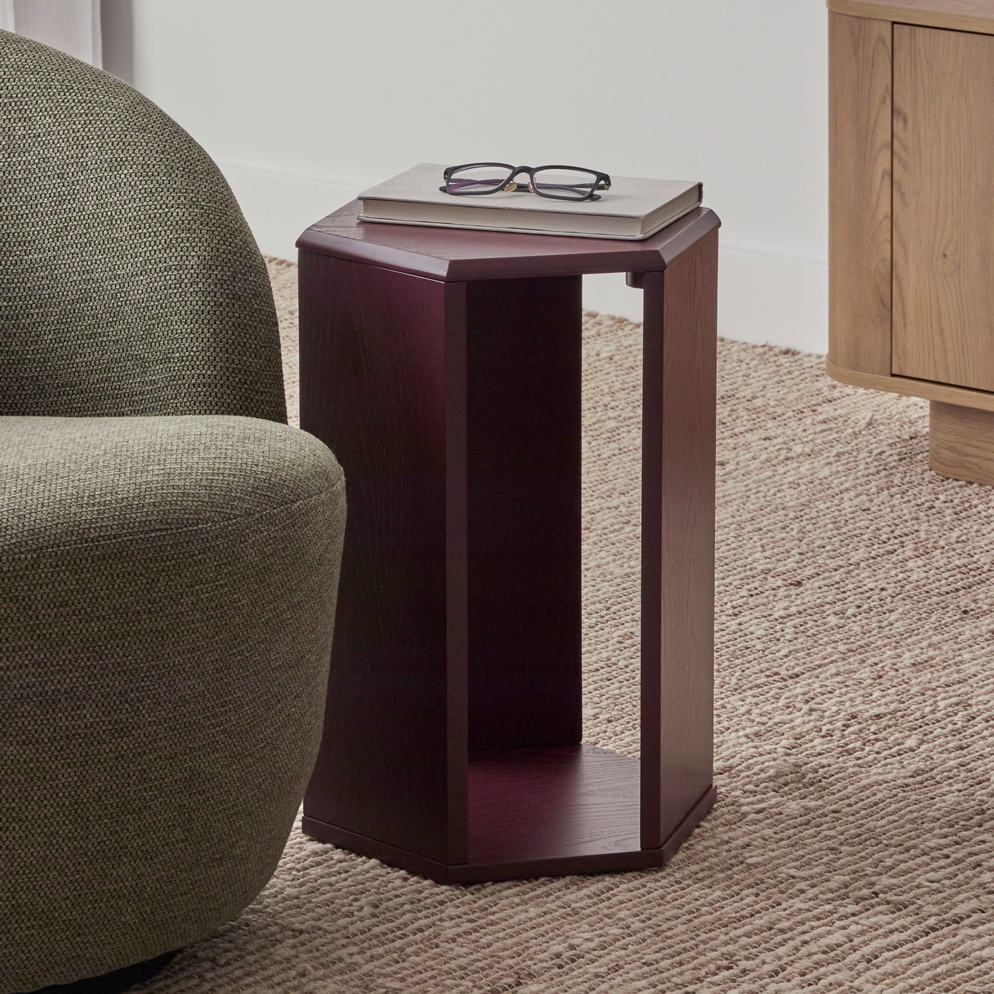 Megara Side Table Merlot