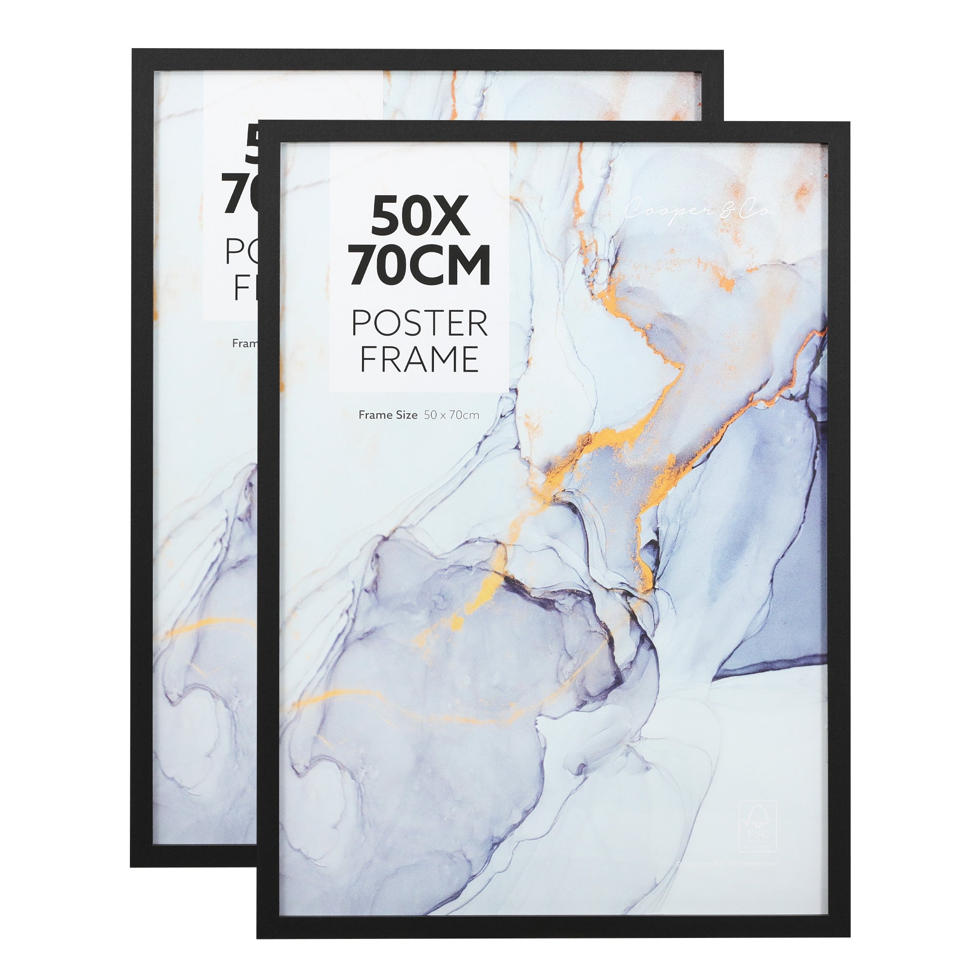 Set of 2 50x70cm Poster Photo Frames