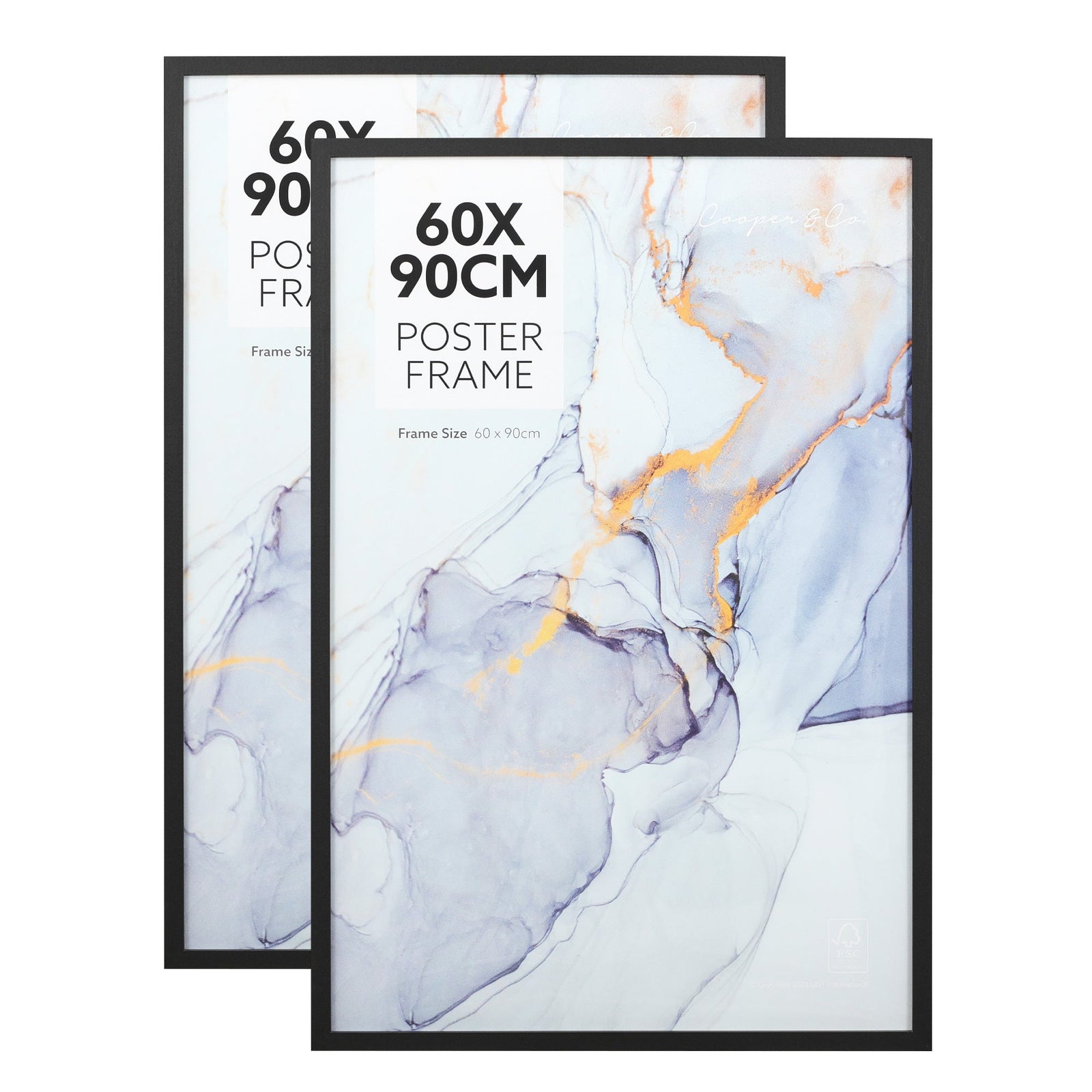 Set of 2 60x90cm Poster Photo Frames