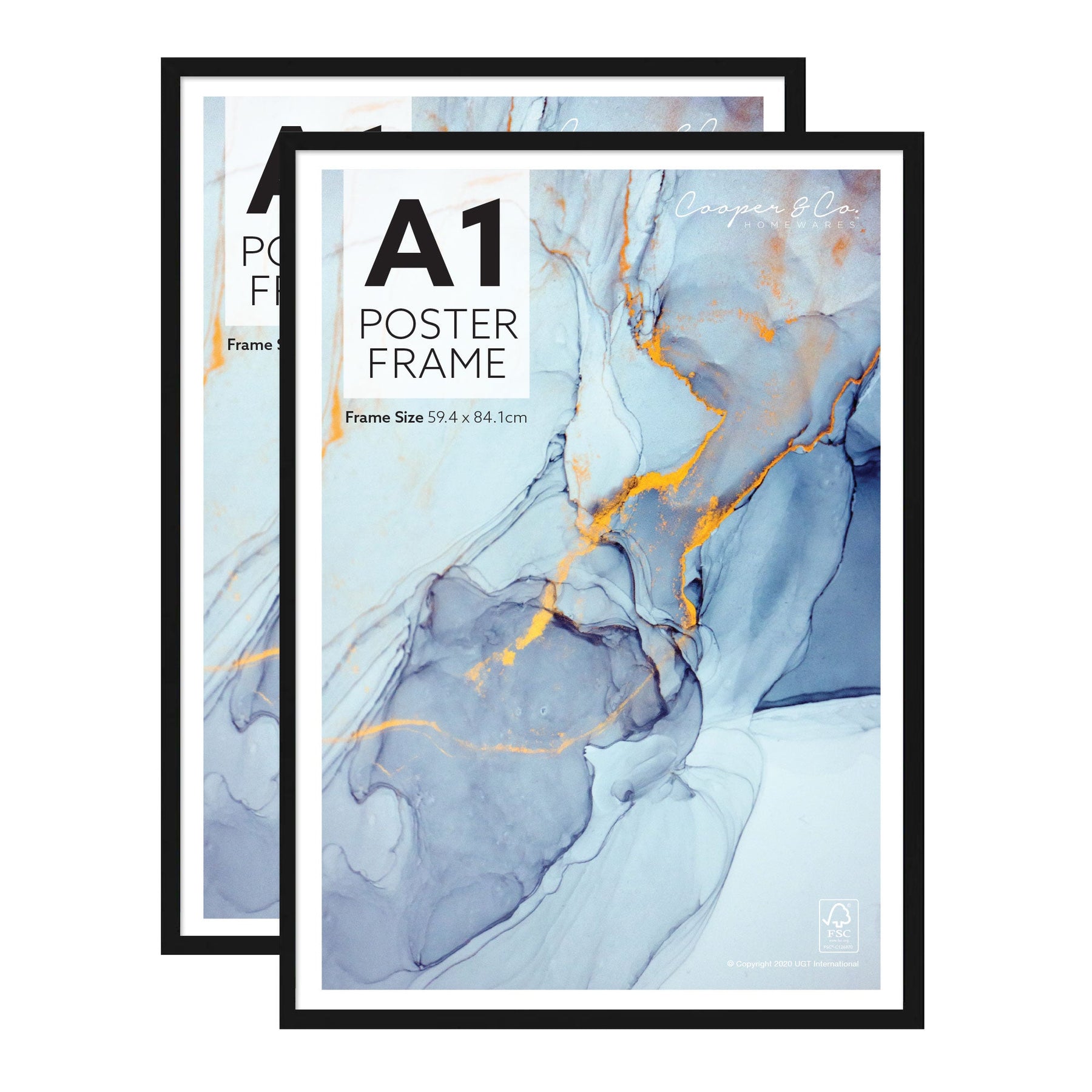 Set of 2 A1 Poster Photo Frames