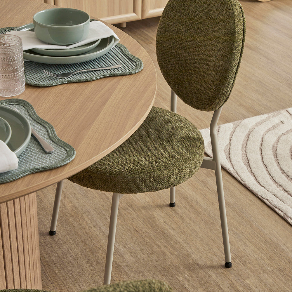Dora Set of 2 Dining Chairs Green