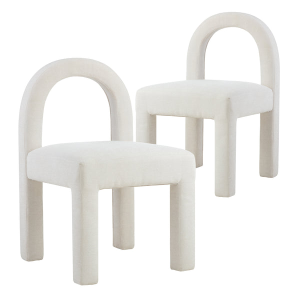 Alexis Set of 2 Dining Chairs Cream