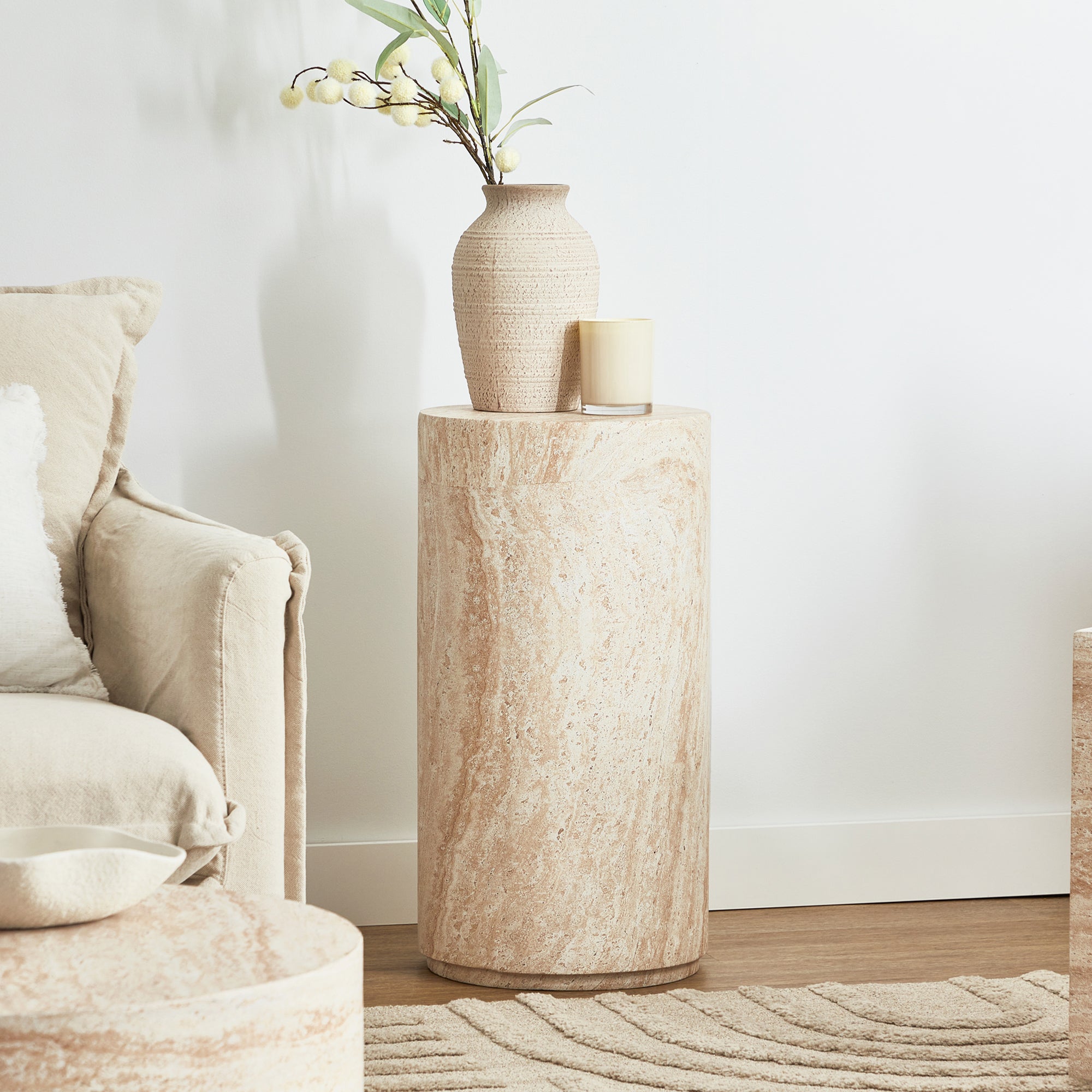 Maria Travertine Look Plinth