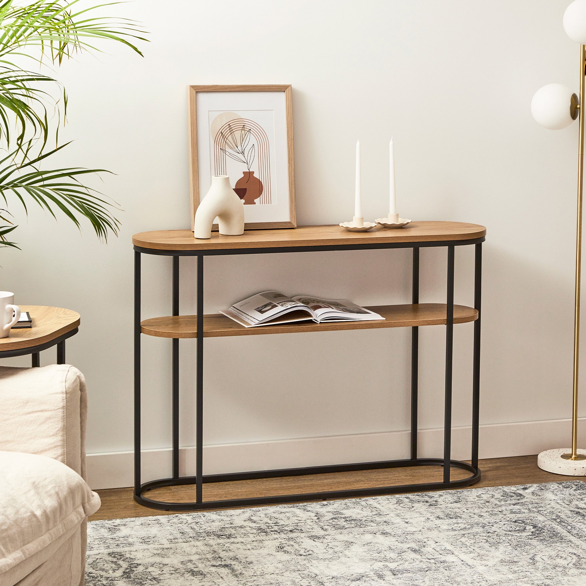 Sonoma Console Table Black (110cm)