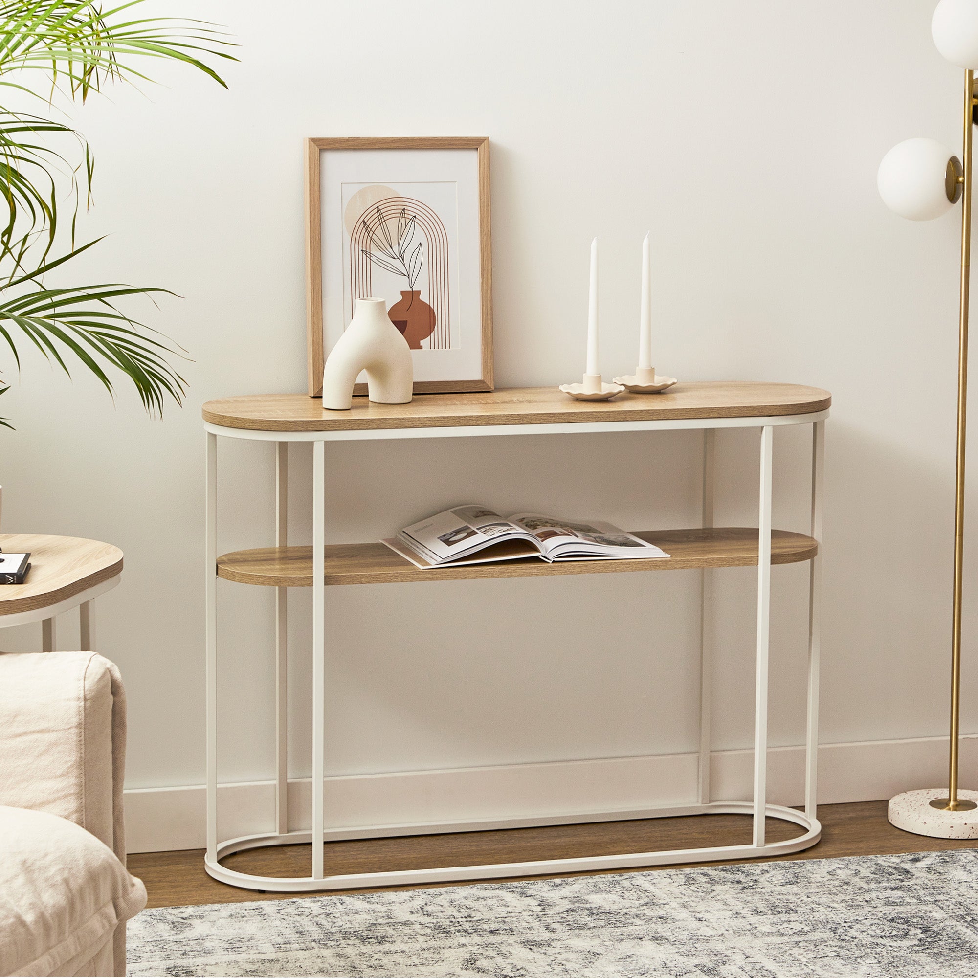 Sonoma Console Table White (110cm)