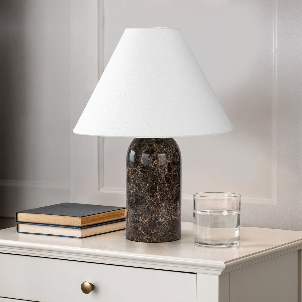 Arabella Marble Table Lamp Cocoa