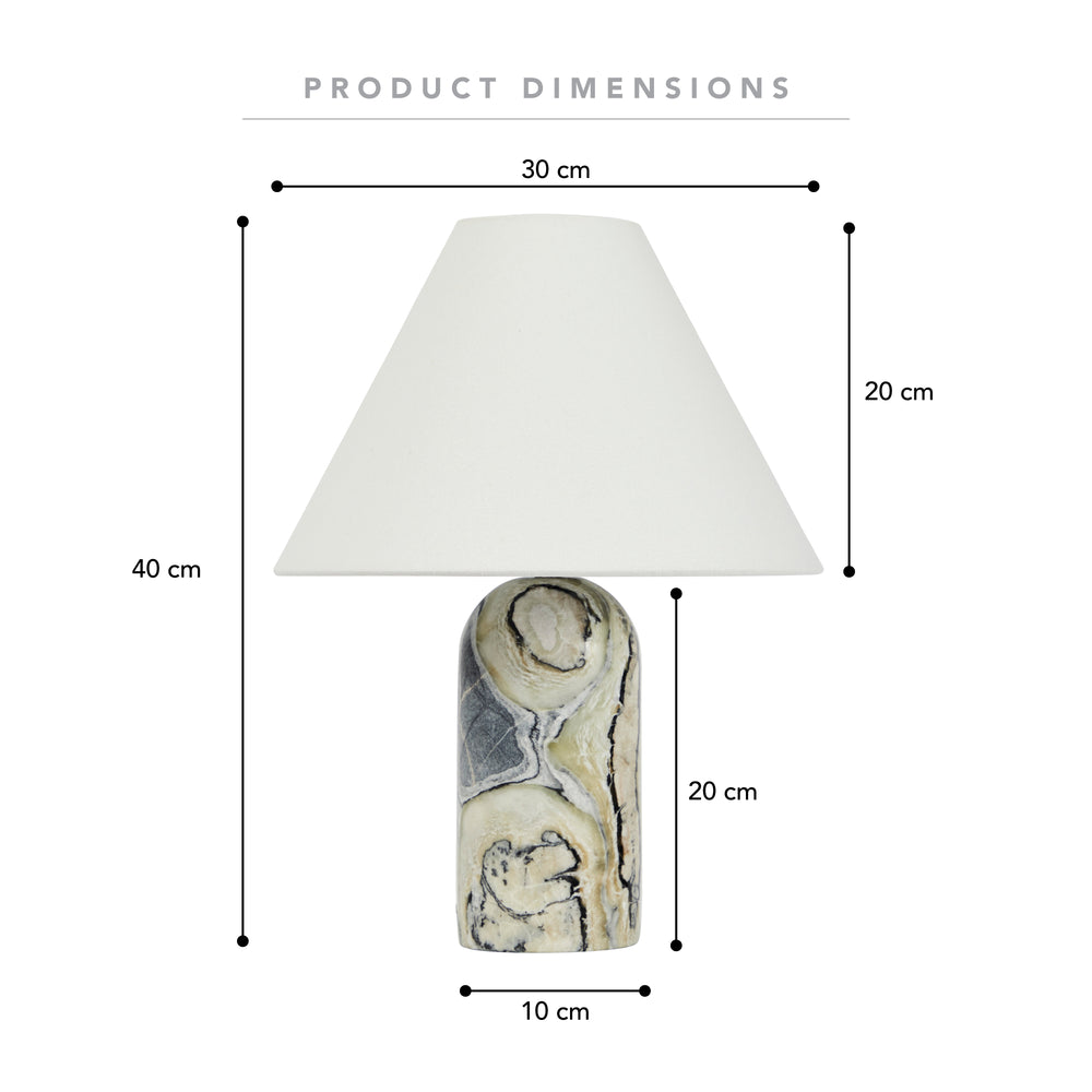 Arabella Marble Table Lamp Jade (Set of 2)