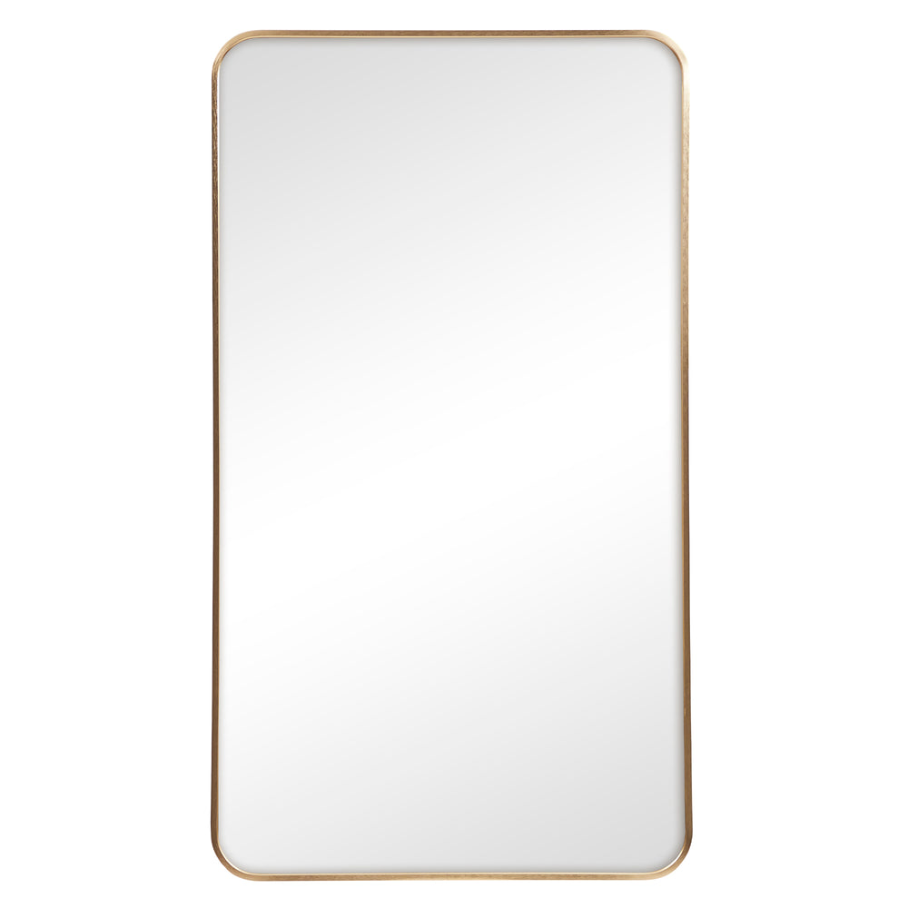 Gia 100cm Rounded Rectangle Mirror Gold