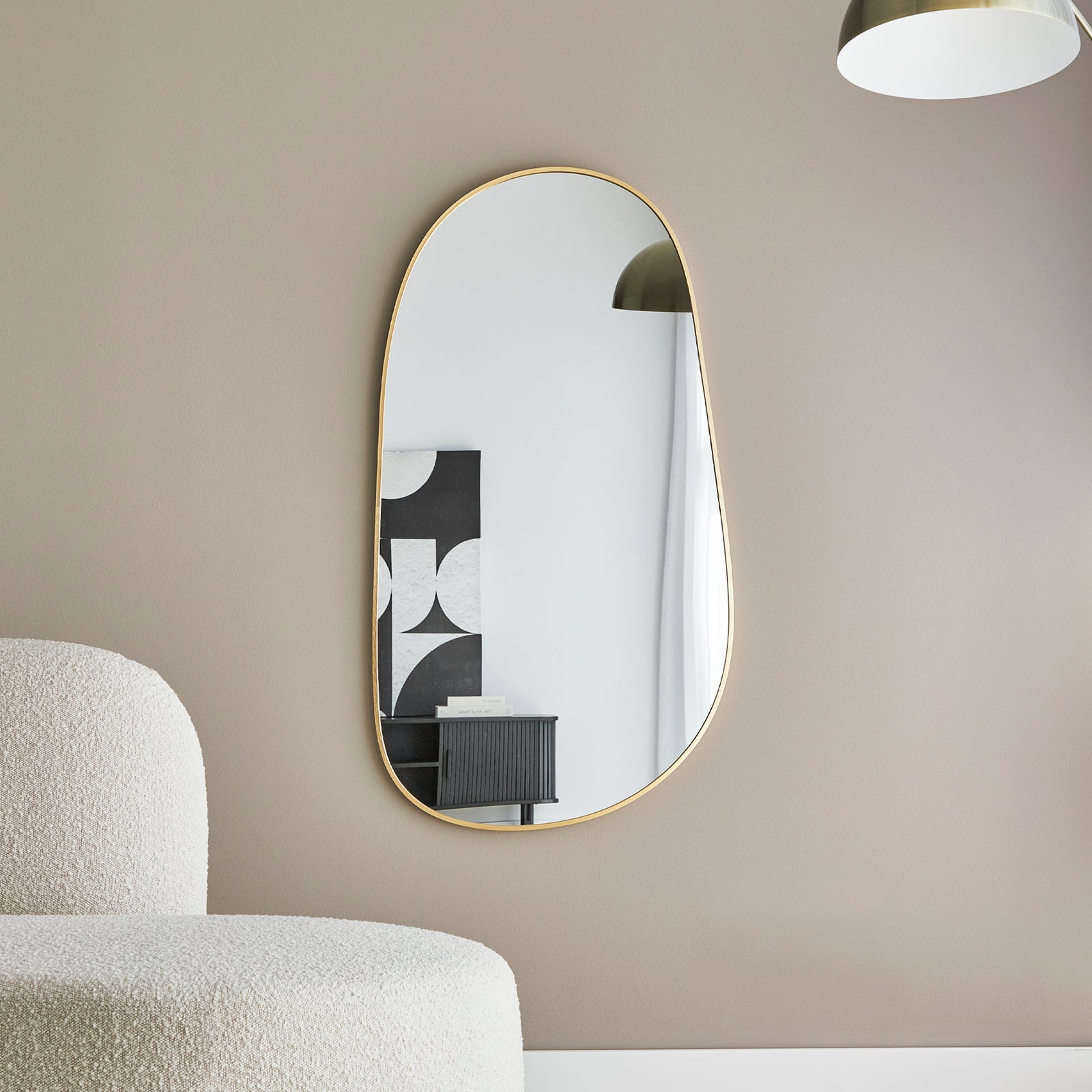 Sage-110cm-Organic-Mirror-Gold