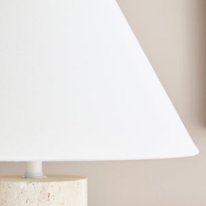 Astrid Travertine Table Lamp Natural (Set of 2)