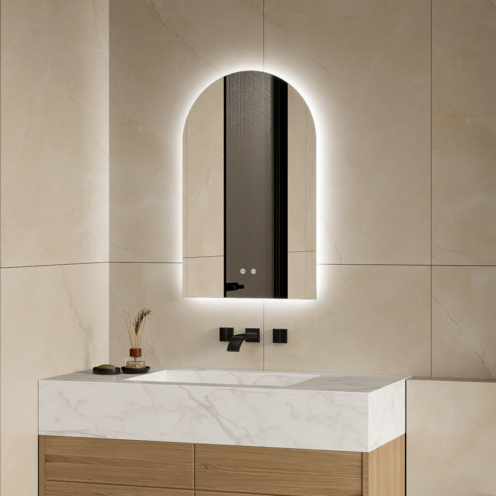Aurora 80cm Arch Backlit Mirror