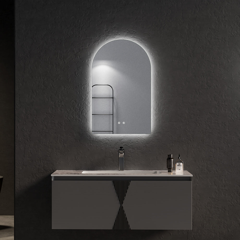 Aurora 80cm Arch Backlit Mirror