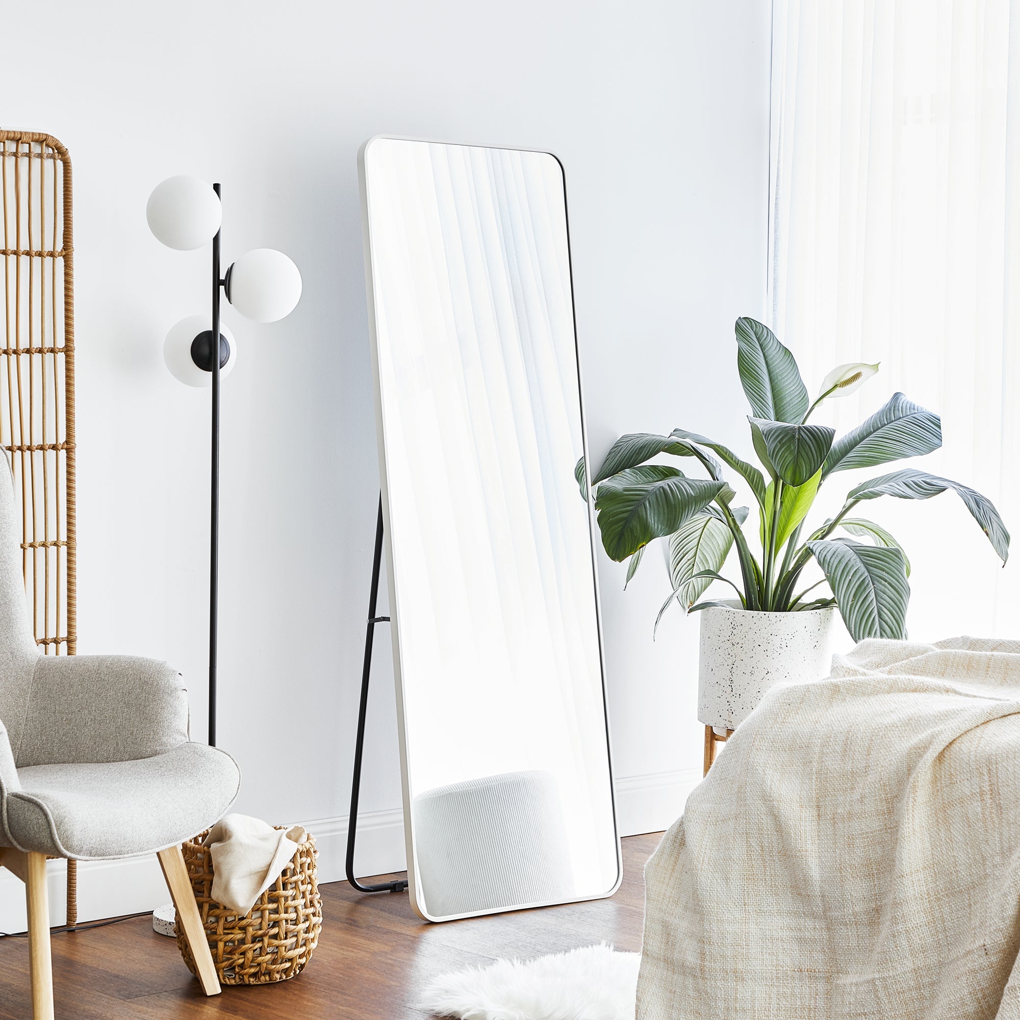 Buy 165cm Elle Standing Full Length Rectangle Mirror Online Cooper & Co