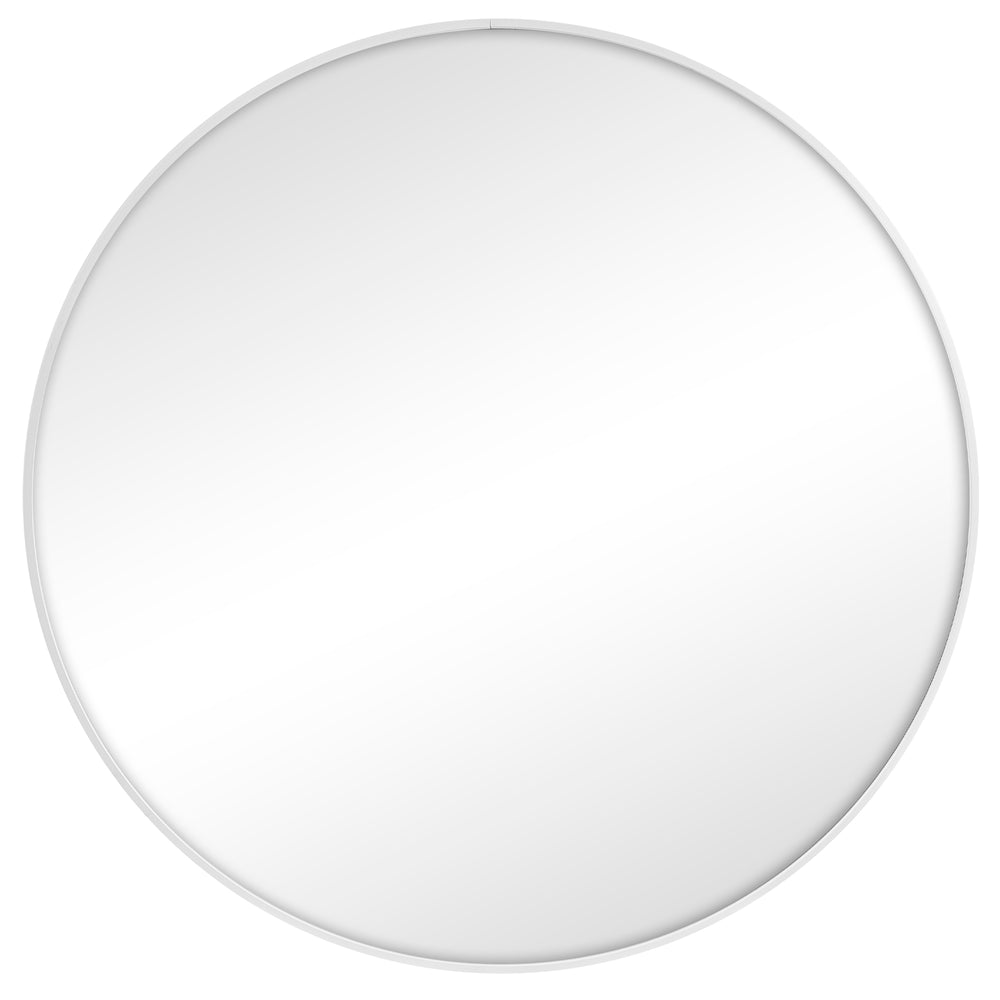 Buy White Linda 90cm Round Wall Mirror | Cooper & Co