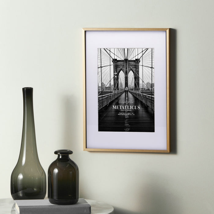 A3 Mat to A4 Premium Metal Photo Frame