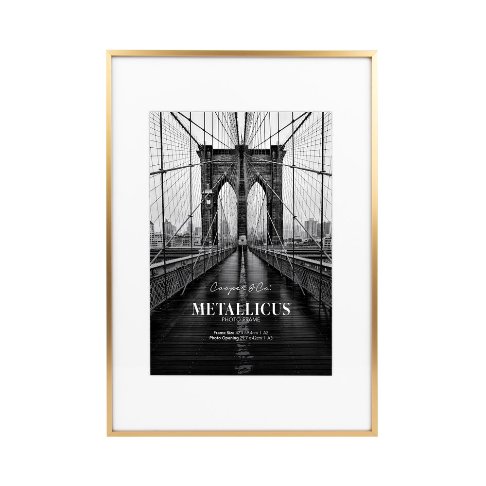 A2 Mat to A3 Premium Metal Photo Frame