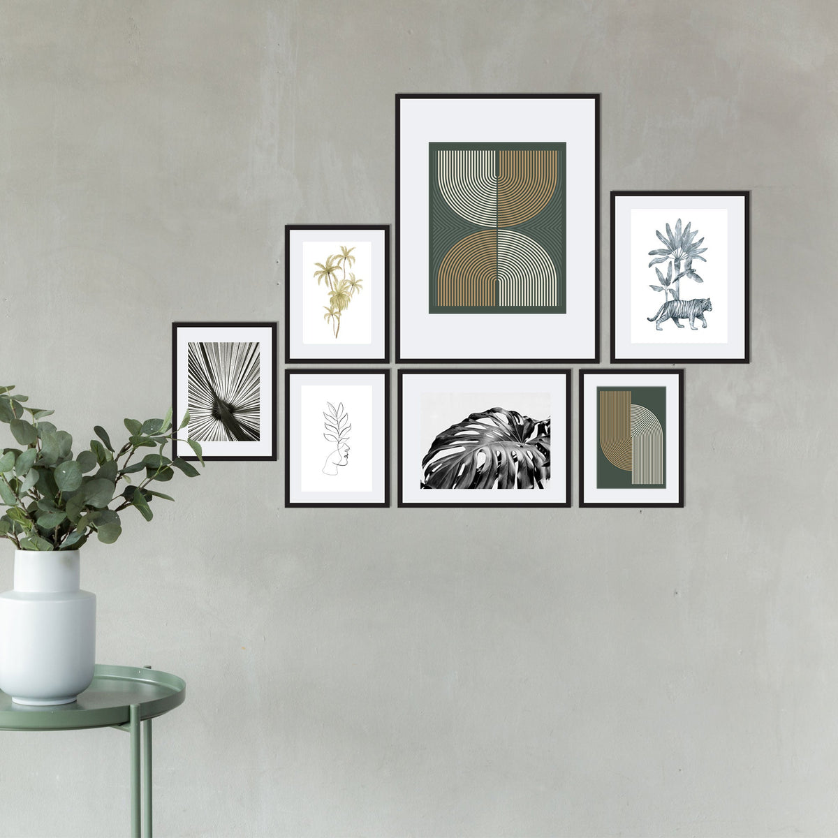 Instant Gallery Wall 7 Piece Frame Set