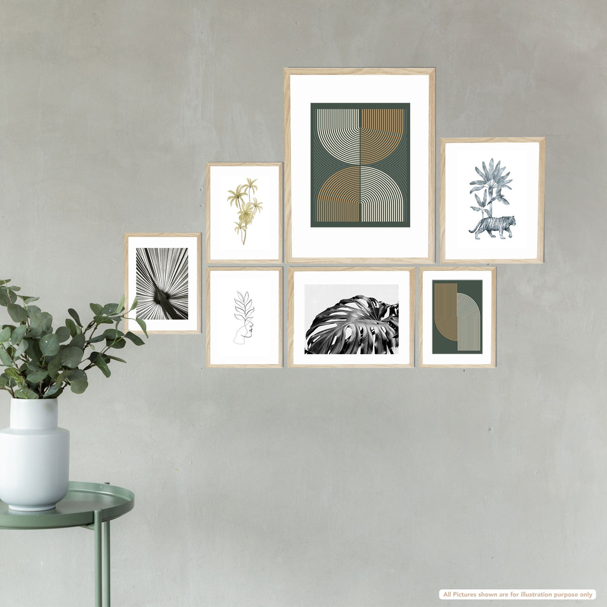 Instant Gallery Wall 7 Piece Frame Set