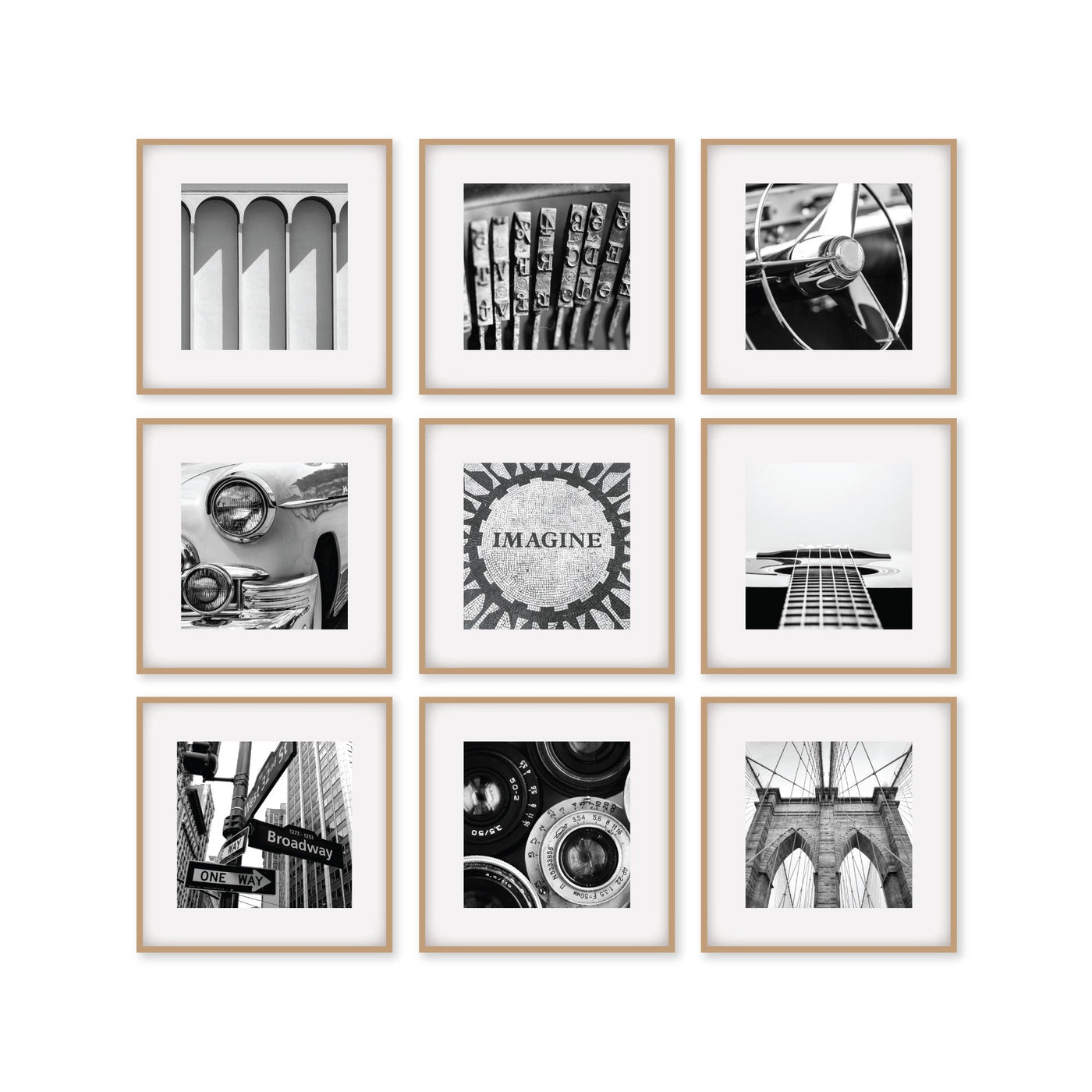 Pack Of 9 Square Frame