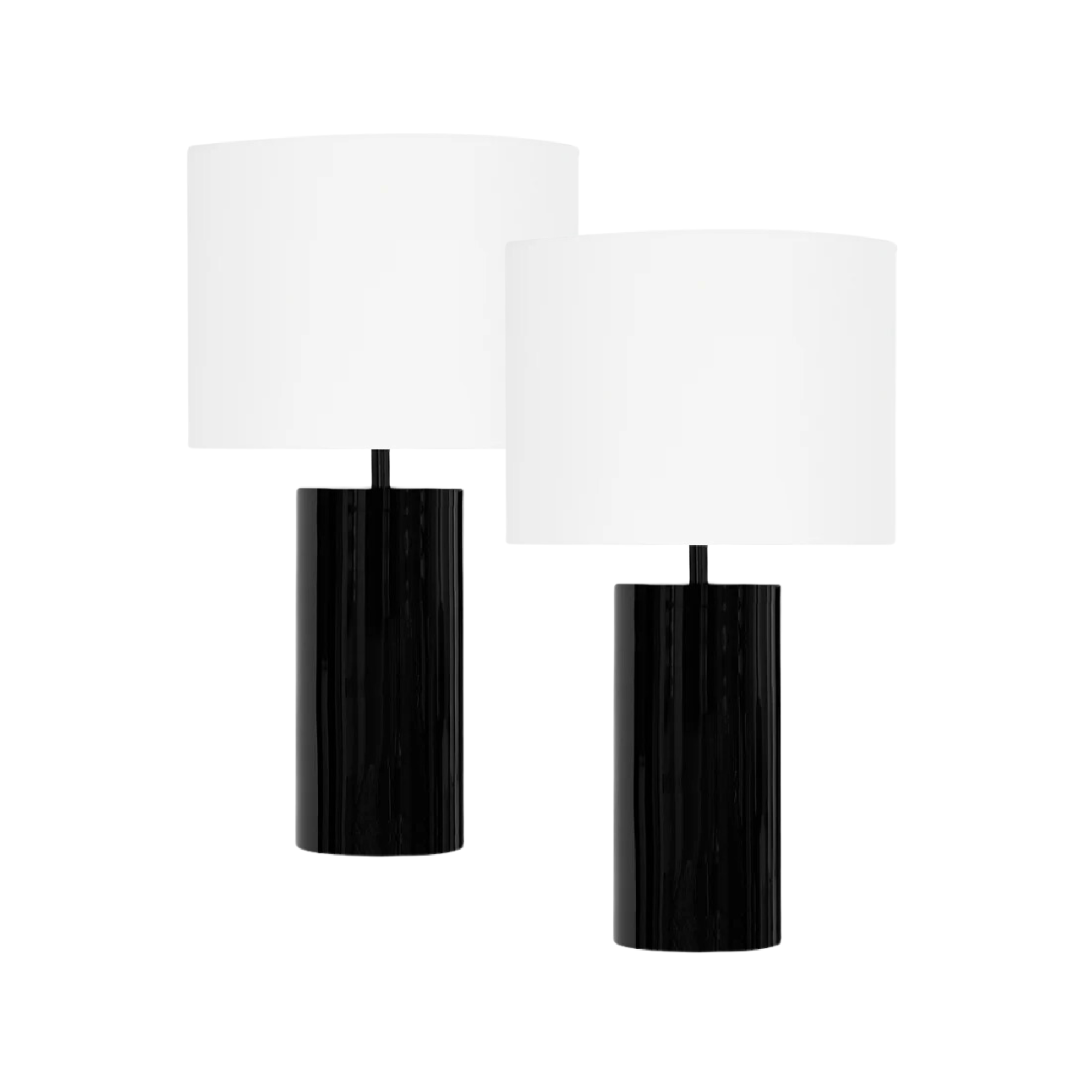 Ezra Table Lamp Black (Set of 2)