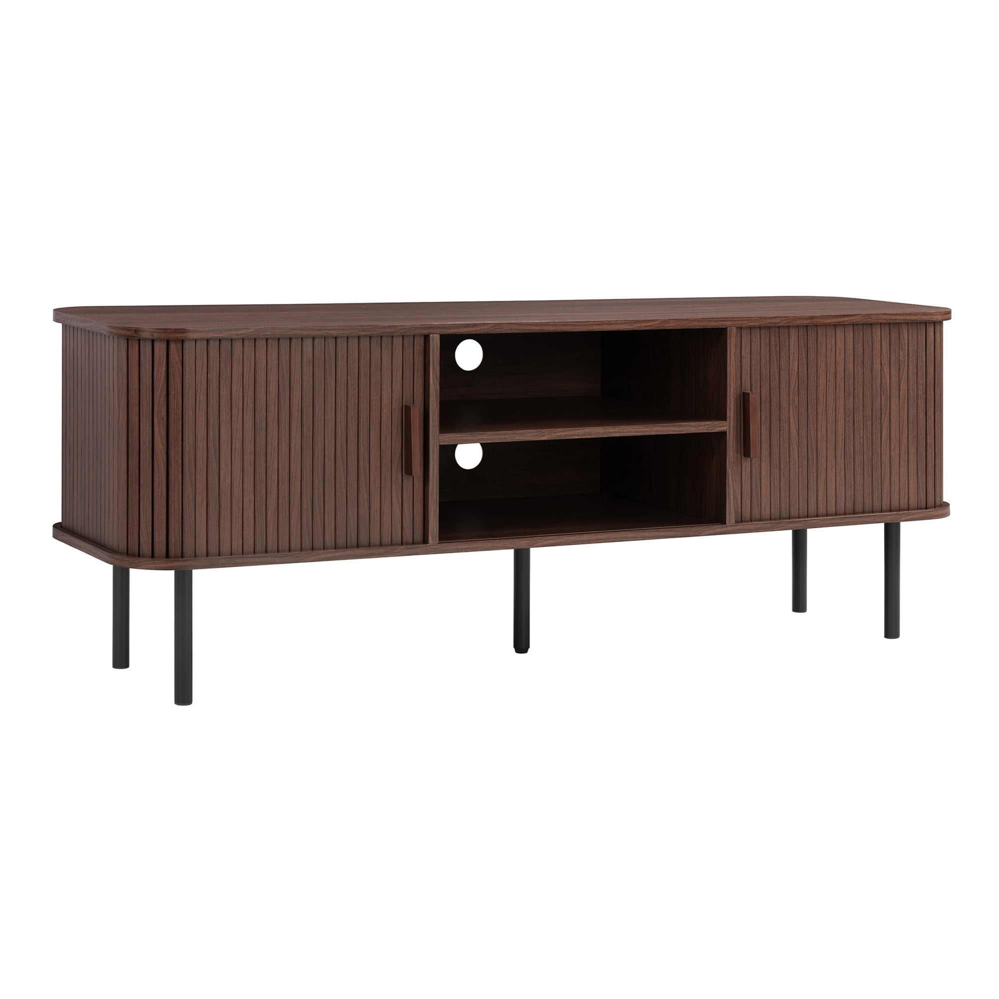 Haven Sliding Door Entertainment Unit Walnut (140cm)