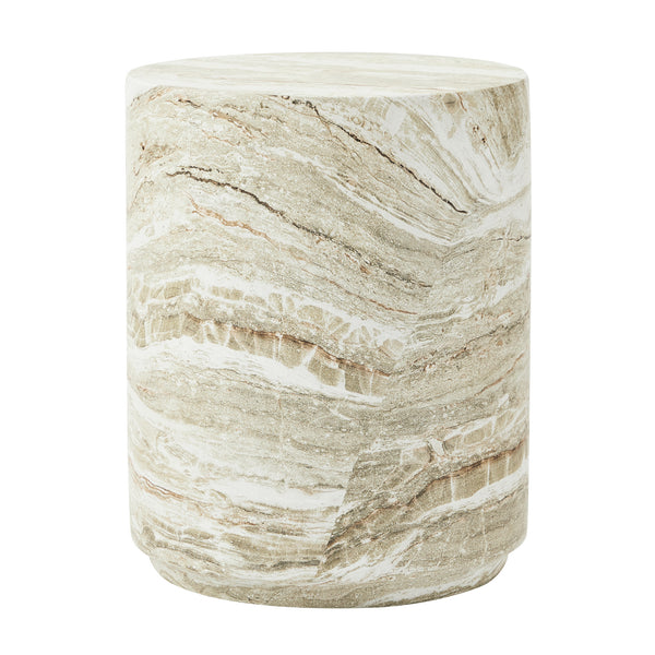 Astrid Green Marble Look Side Table