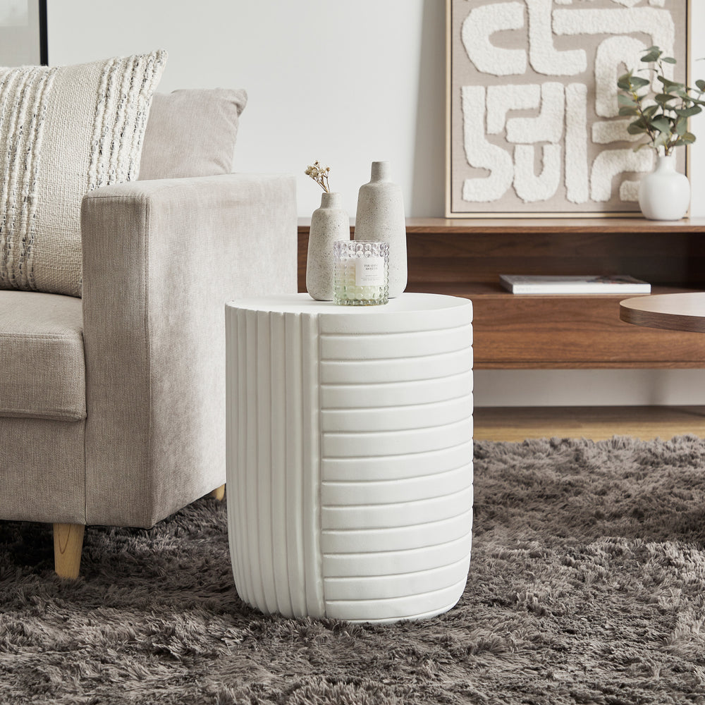 Taylor MgO Side Table White