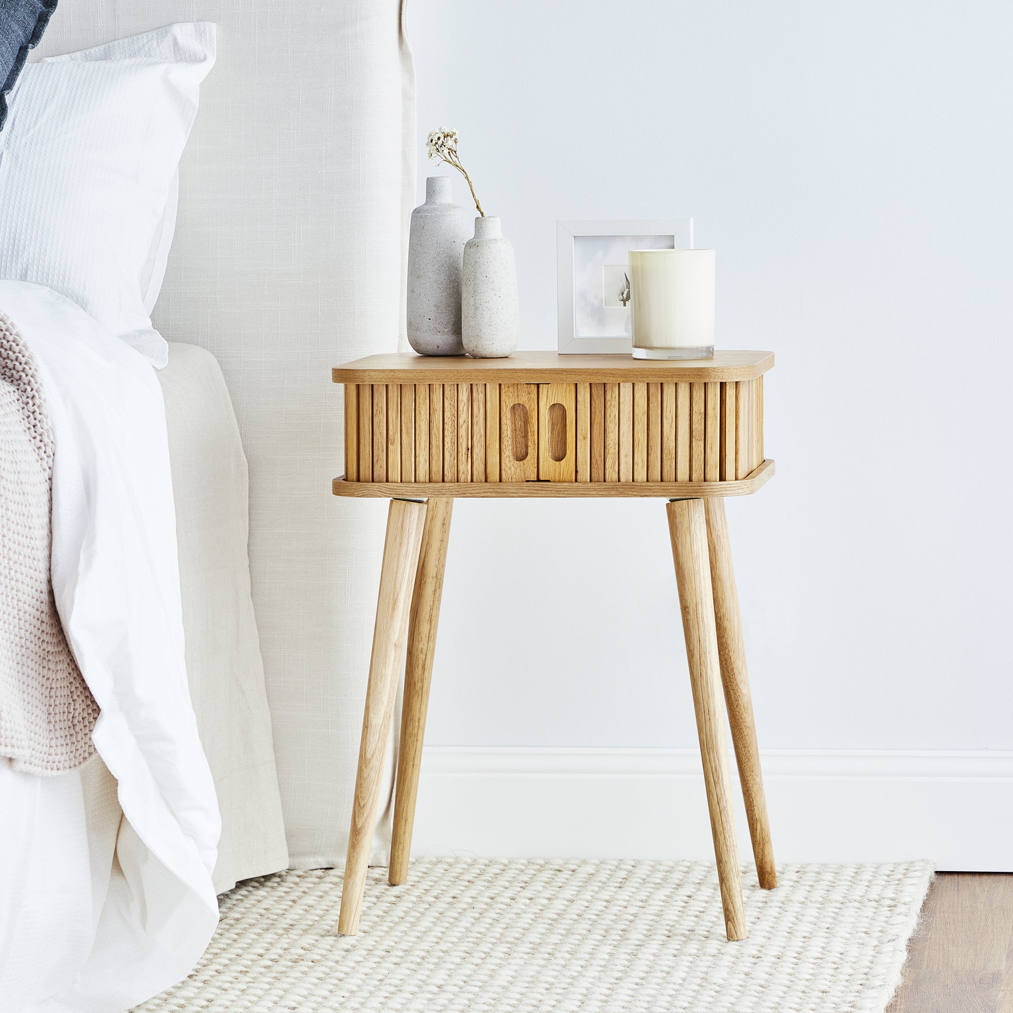Curve Bedside Table Natural