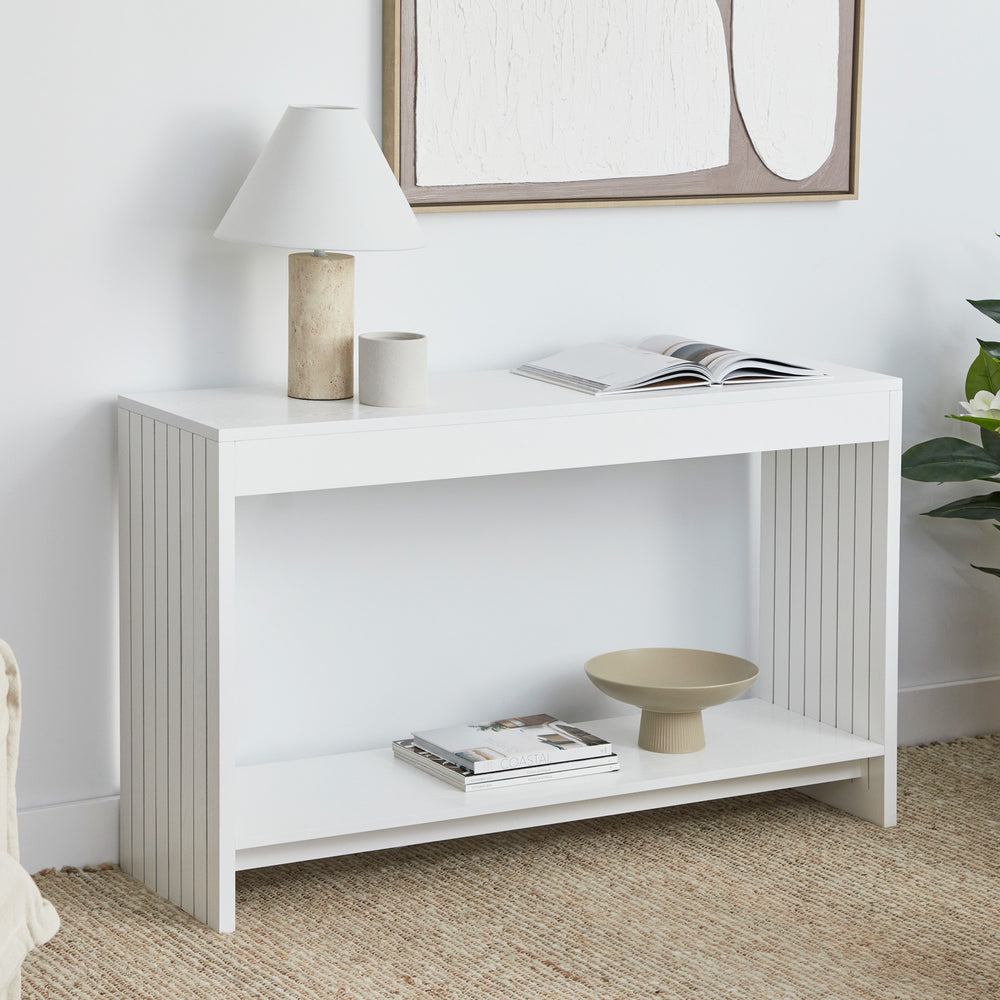 Harper Console Table White (120cm)